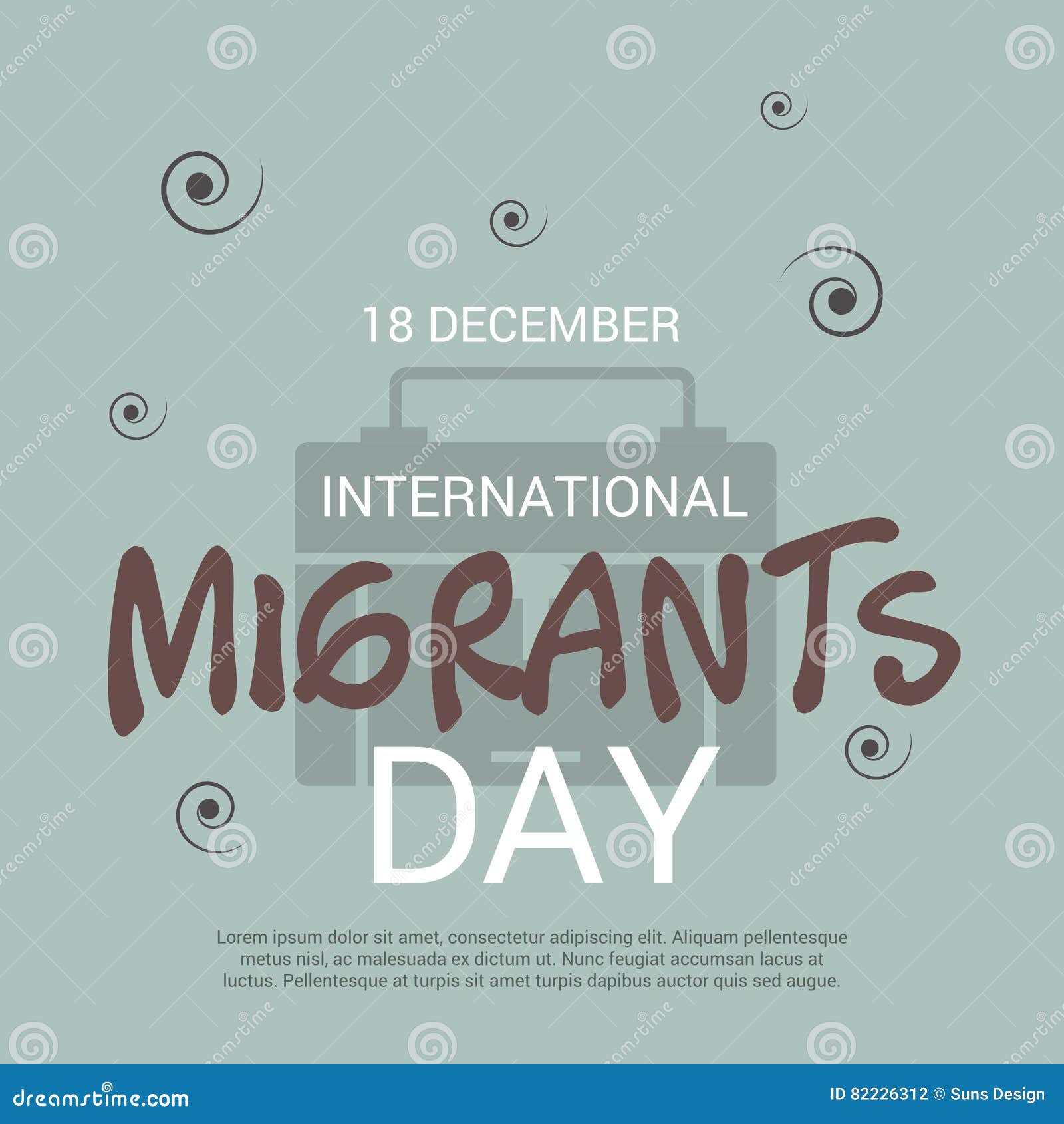 International Migrants Day stock illustration. Illustration of ...