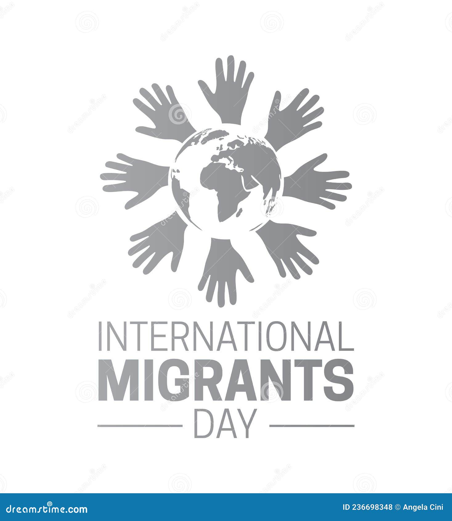 International Migrants Day Logo Icon Symbol Stock Vector - Illustration ...