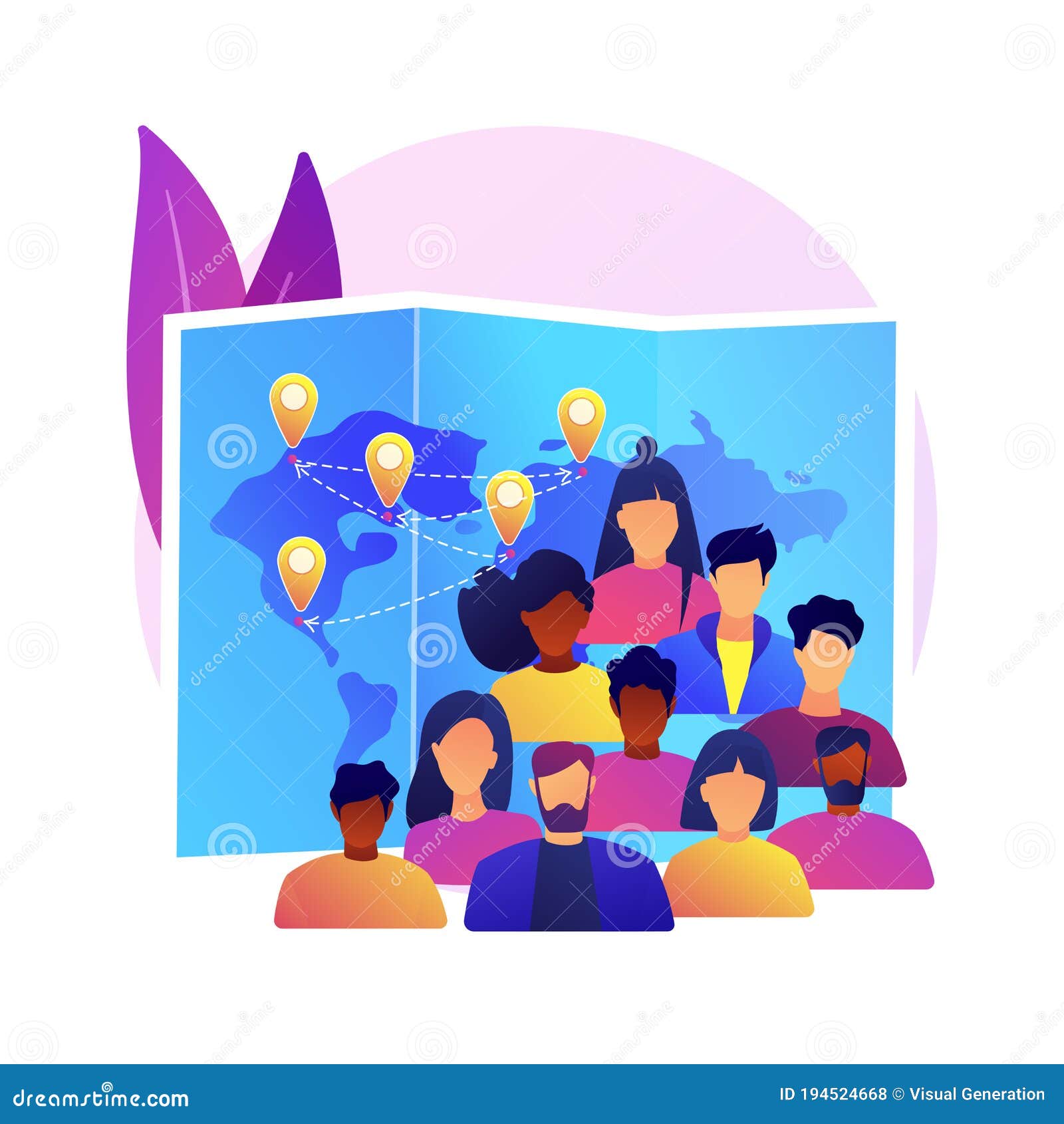 International Migration Abstract Concept Vector Illustration. Stock ...