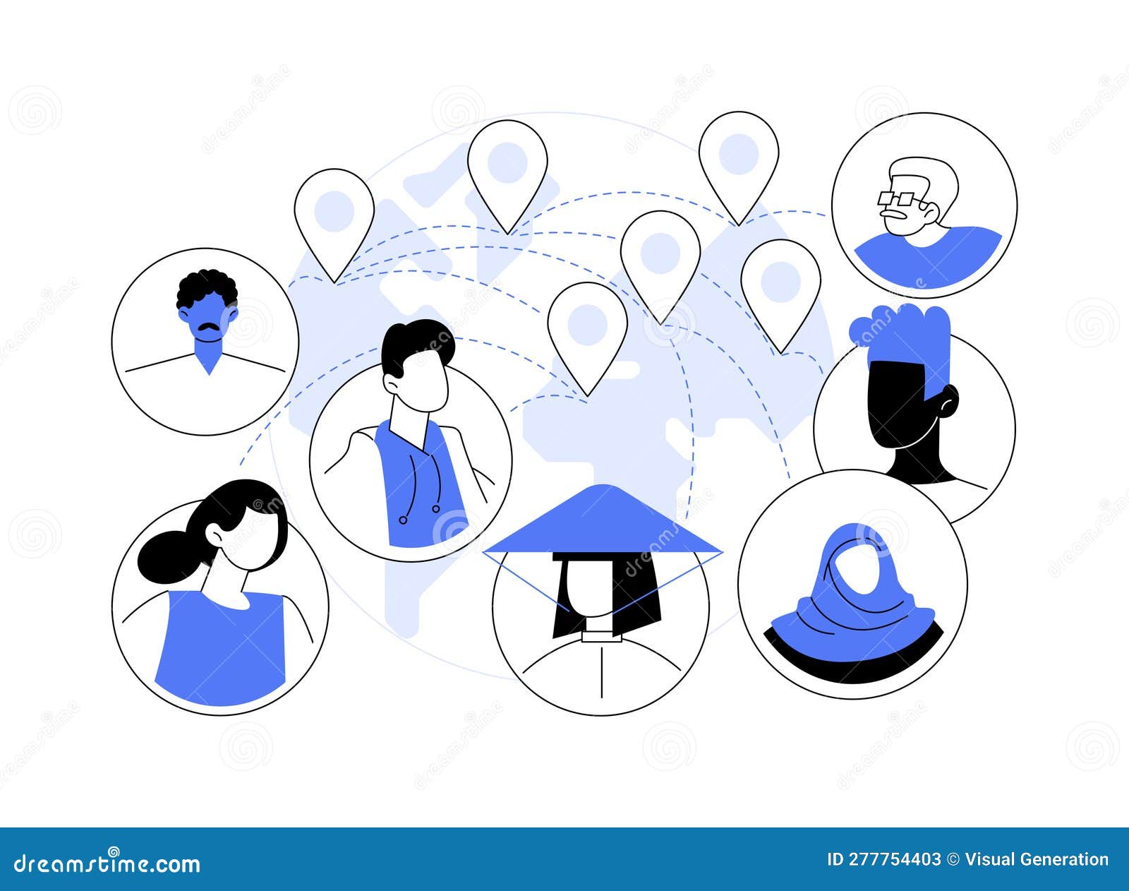 International Migration Abstract Concept Vector Illustration. Stock ...
