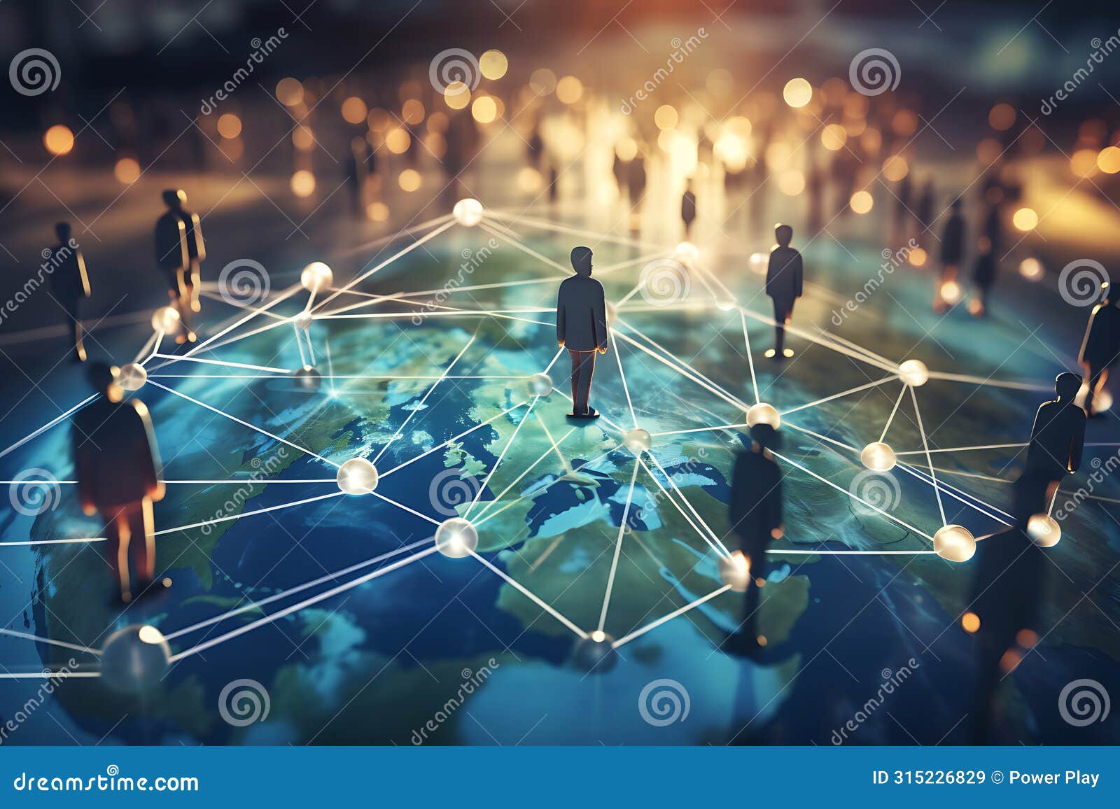 International Networking Connecting People Around the World 3D ...