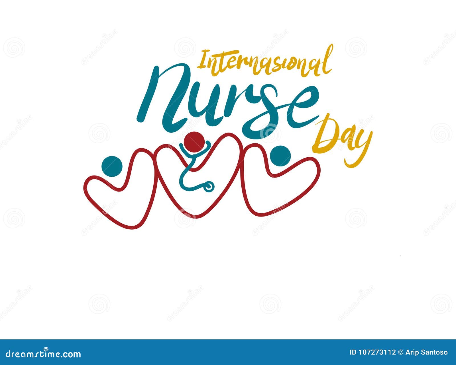 International Nurse Day stock vector. Illustration of physical - 107273112