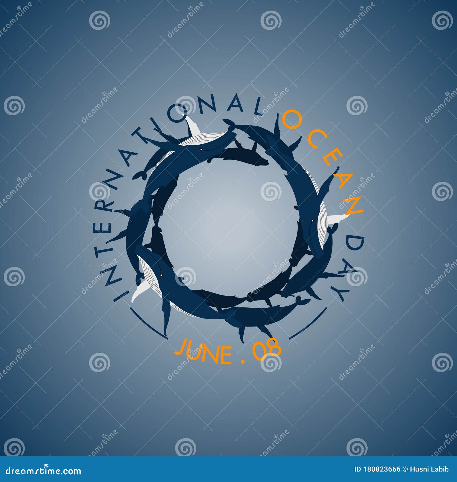 International Ocean Day stock vector. Illustration of nature - 180823666