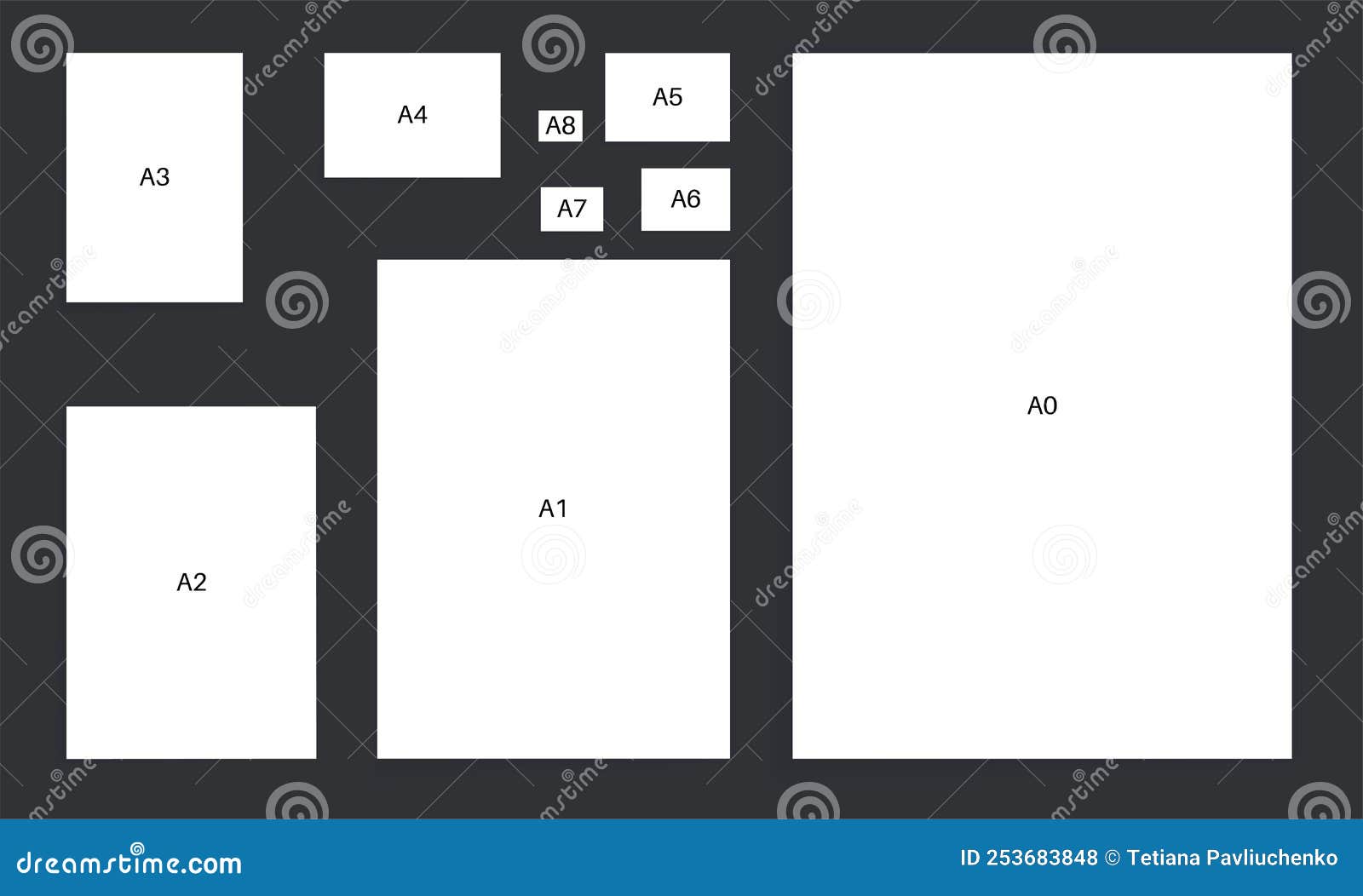 International Paper Sizes Vector Illustration | CartoonDealer.com ... International Paper Sizes Vector Illustration | CartoonDealer.com ...