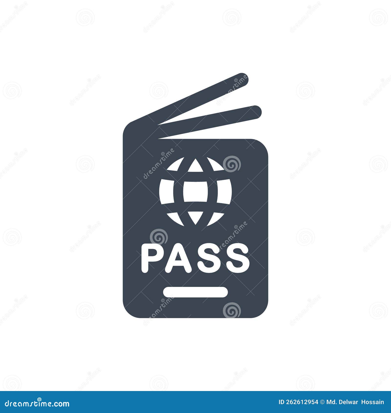 International Passport Icon Stock Vector - Illustration of holidays ...