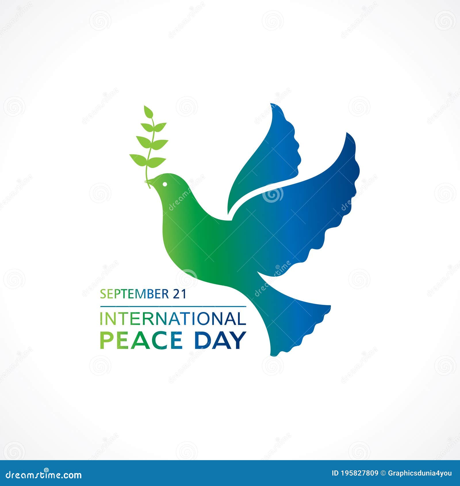International Peace Day Observed on September 21 Stock Vector ...