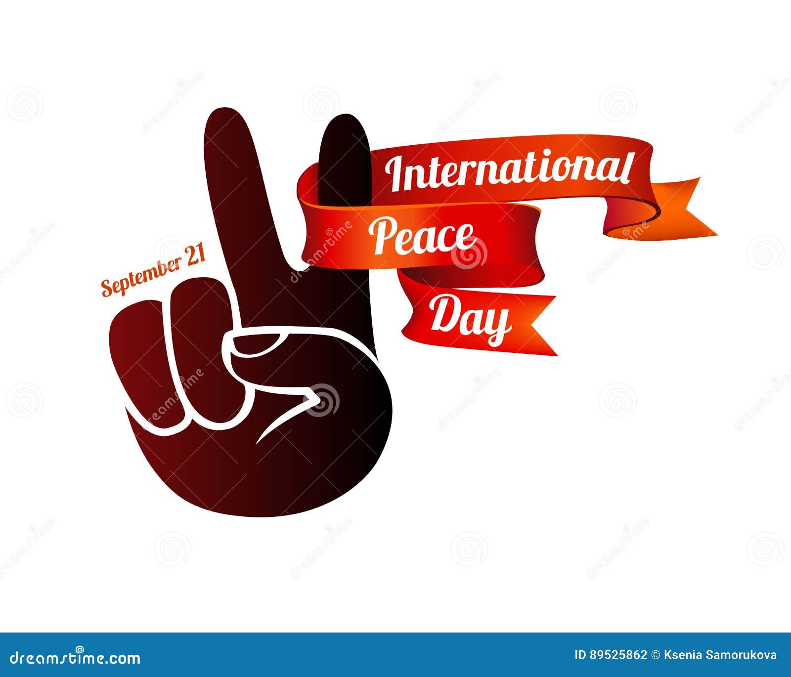 International Peace Day. September 21 Stock Vector - Illustration of ...