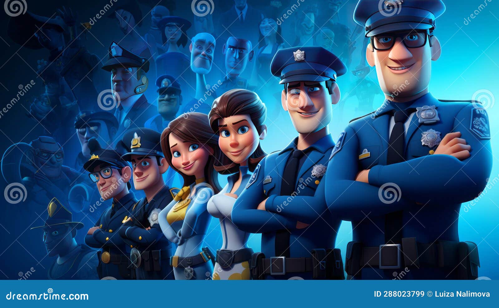 International Police Cooperation Day Background, Copy Space Stock ...