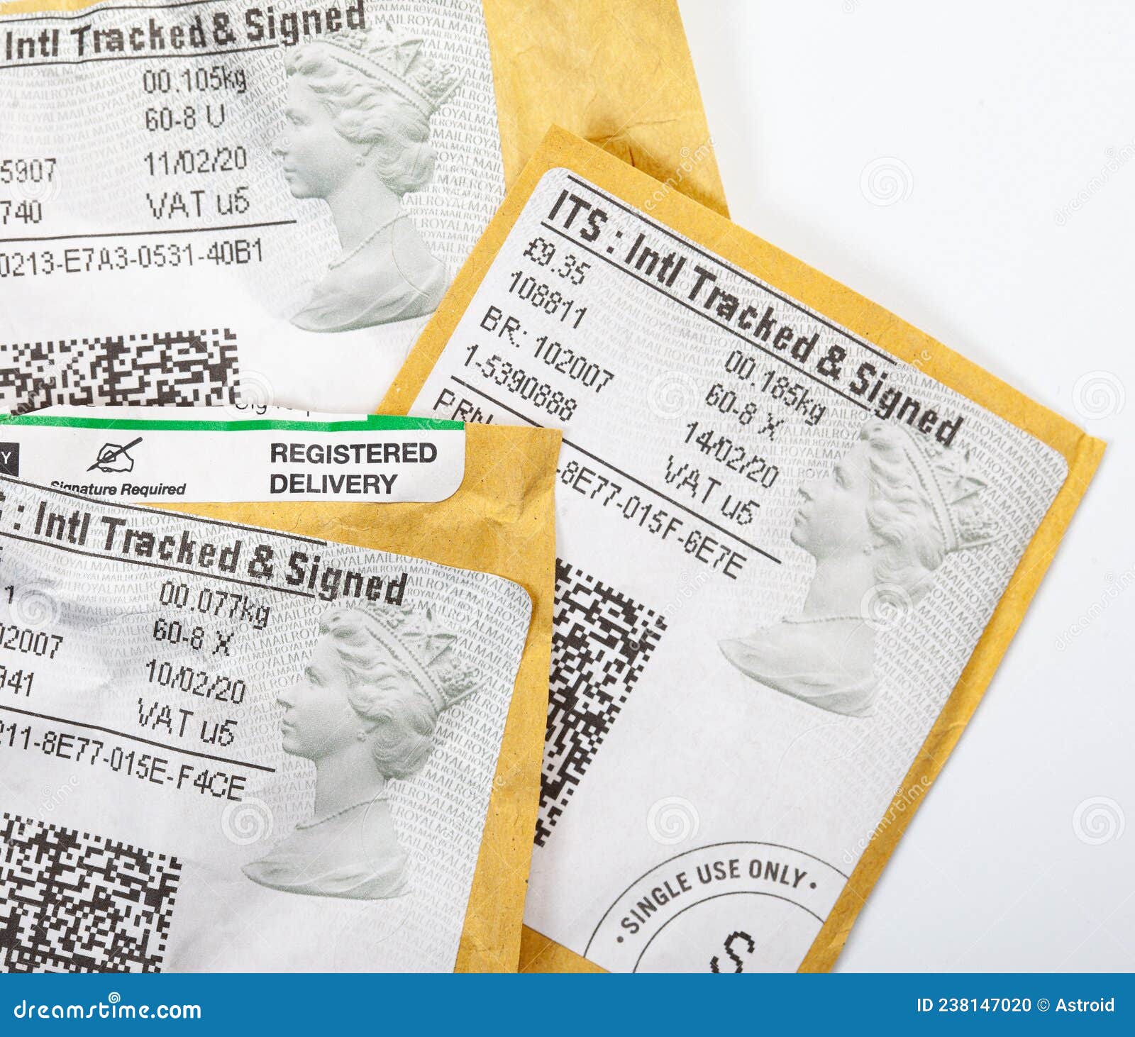 International Postage Marks on Envelopes Editorial Image - Image of ...