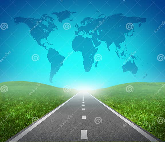 International road stock illustration. Illustration of blue - 20875215