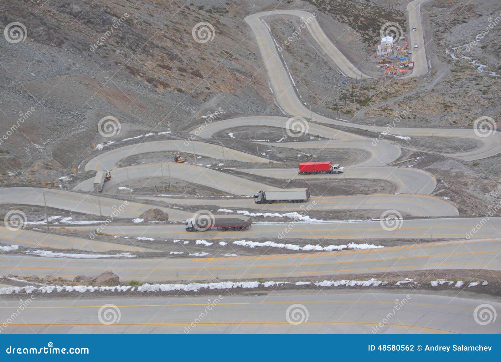 International Road with Many Switchbacks between Stock Photo - Image of ...