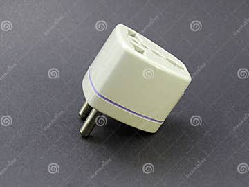 International Socket Adapter on Black Background Stock Photo - Image of ...