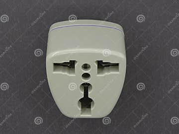 International Socket Adapter on Black Background Stock Image - Image of ...