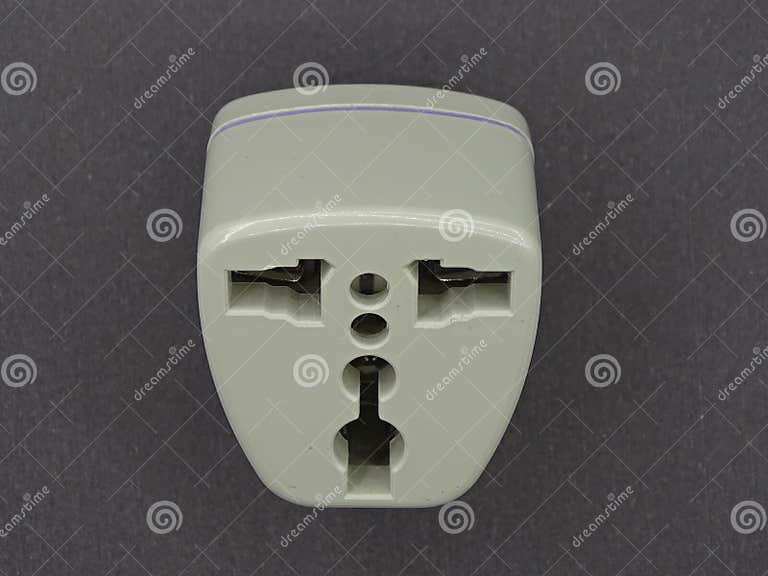 International Socket Adapter on Black Background Stock Image - Image of ...