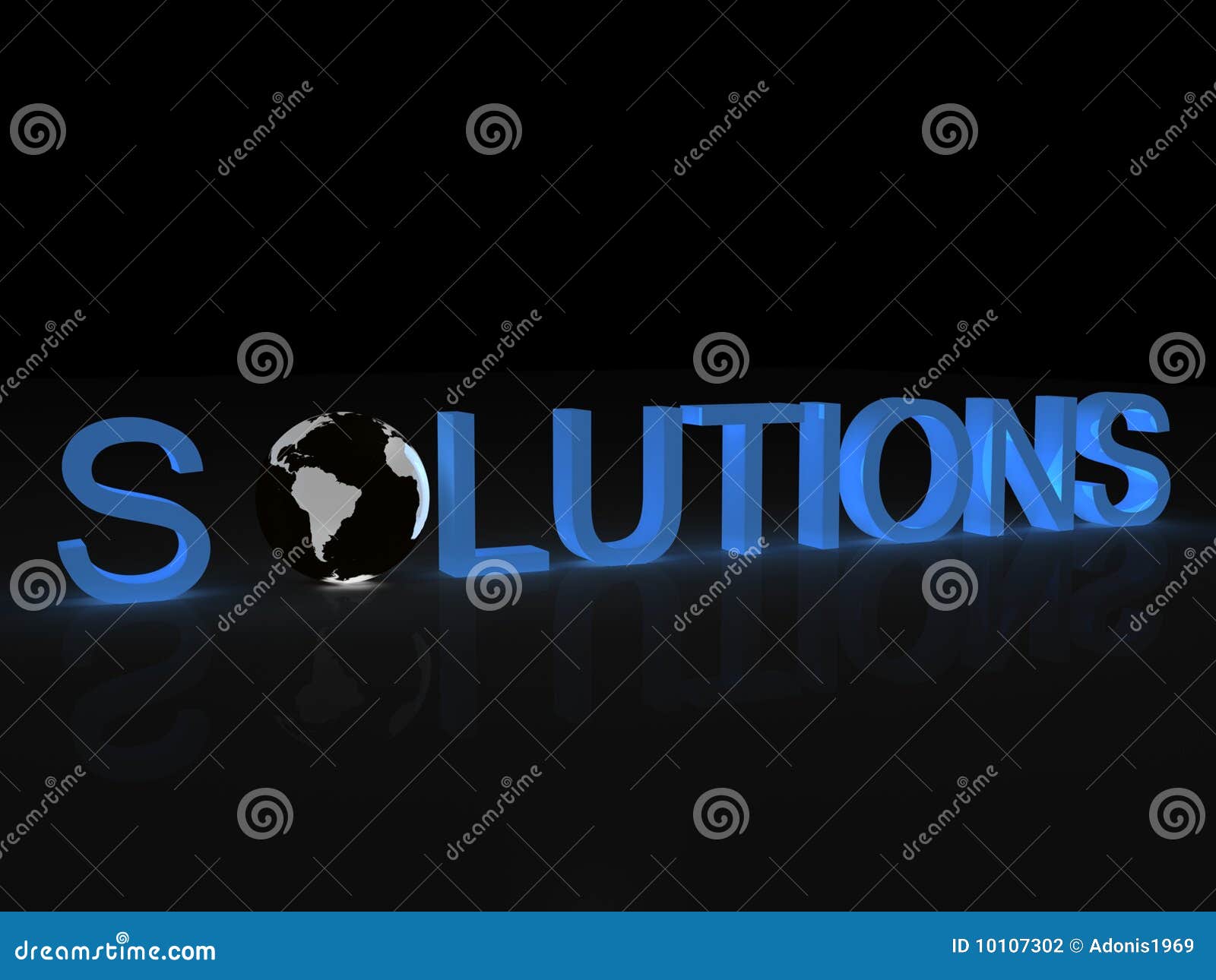 International solutions stock illustration. Illustration of rendered ...