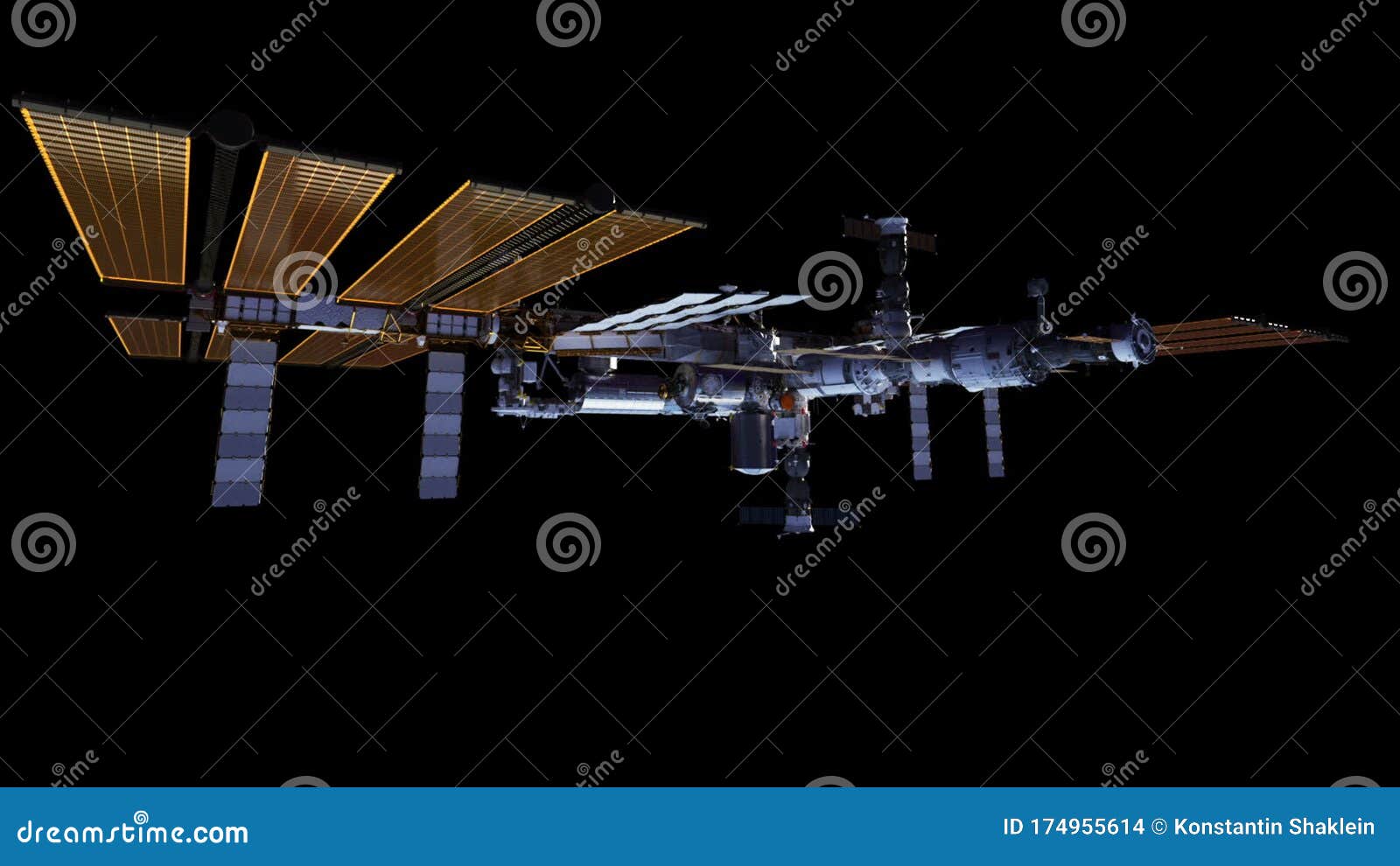 International Space Station with Alpha Channel Stock Footage - Video of ...