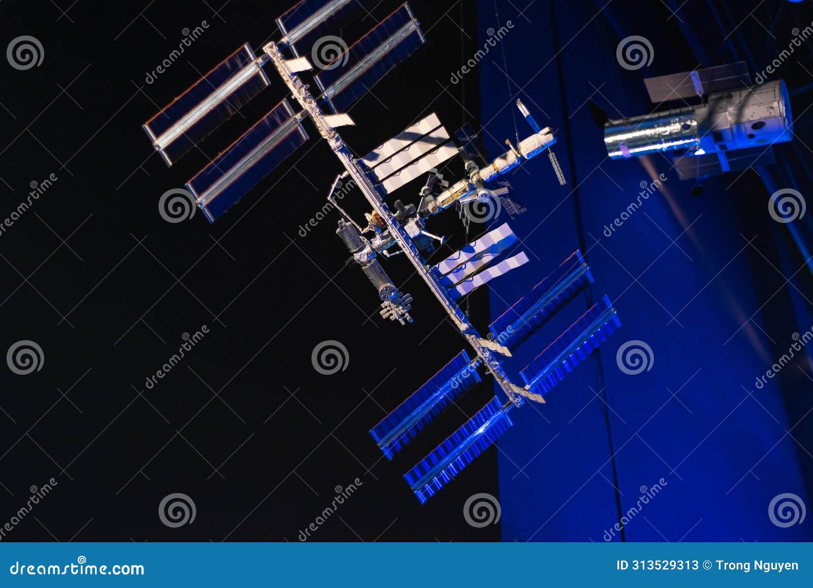 International Space Station Model Integrated Truss Structure, Servicing ...