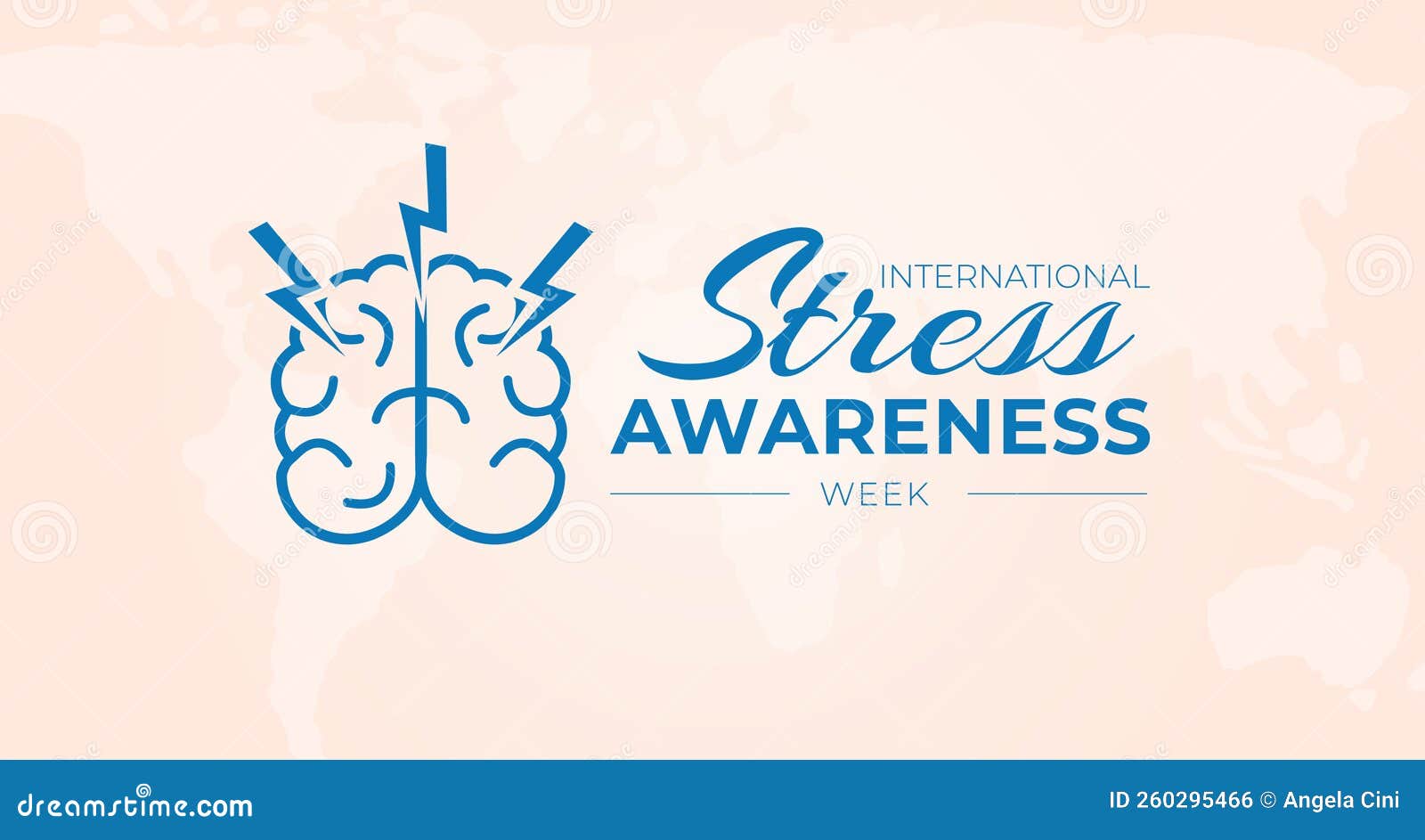 International Stress Awareness Week Background Banner Illustration ...