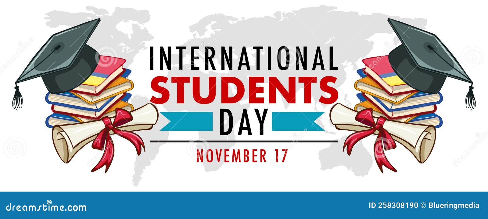 International Student Day Banner Design Stock Vector - Illustration of ...