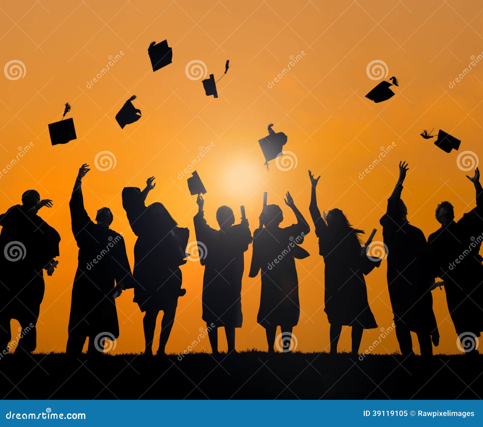 International Students Celebrating Graduation Stock Image - Image of ...