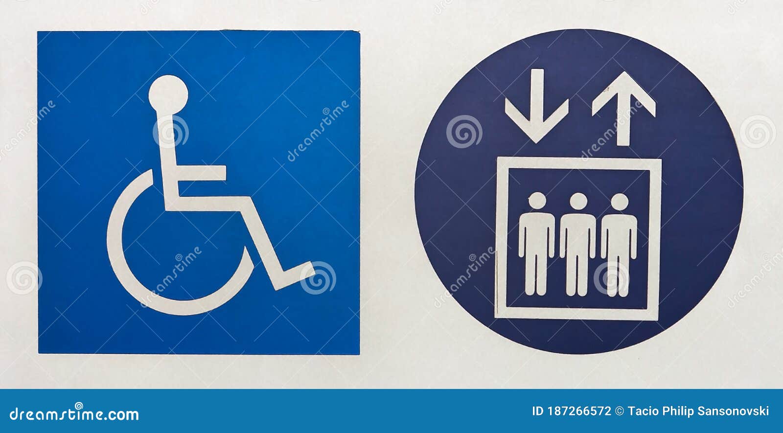 International Symbol Of Accessibility To Identify The Area Adapted To ...