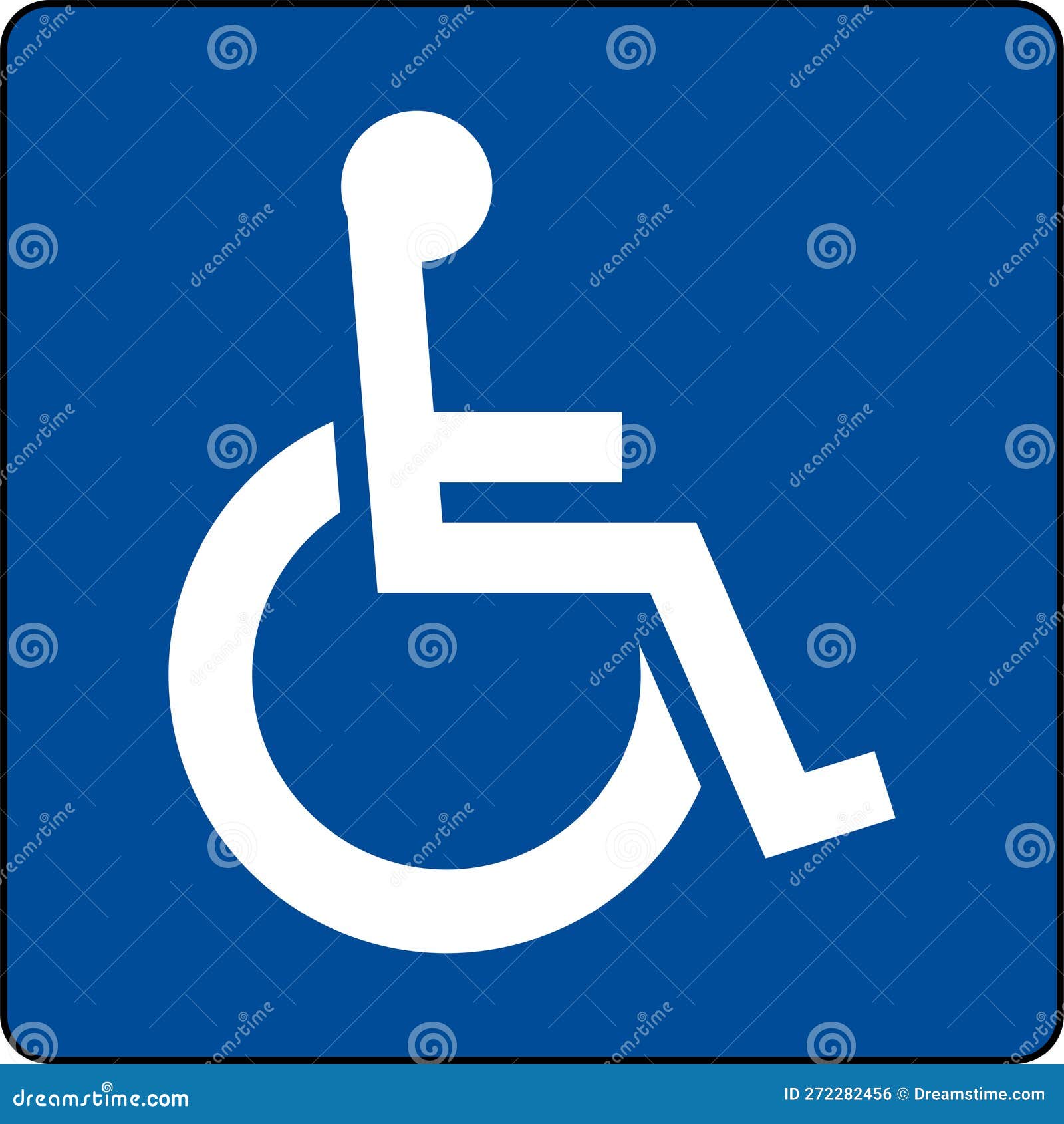 International Symbol of Accessibility Sign on White Background Stock ...