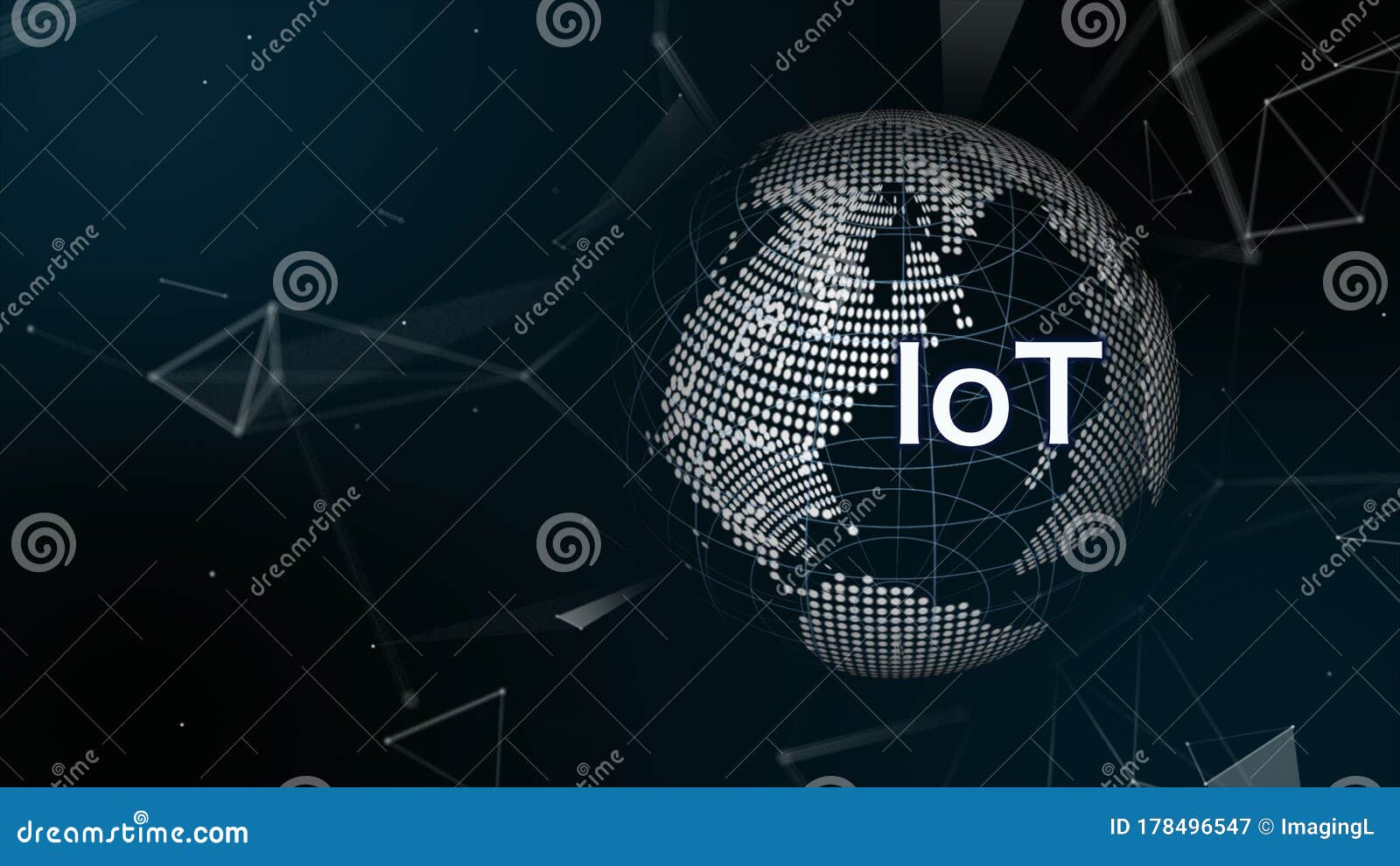 International Technology Business Concept. 3d Illustration. Stock ...