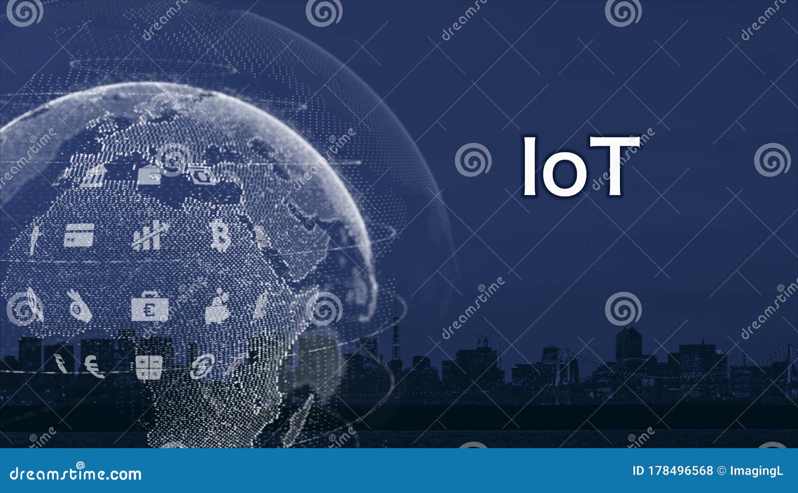 International Technology Business Concept. 3d Illustration. Stock ...