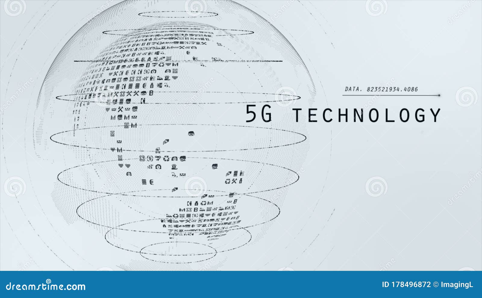 International Technology Business Concept. 3d Illustration. Stock ...