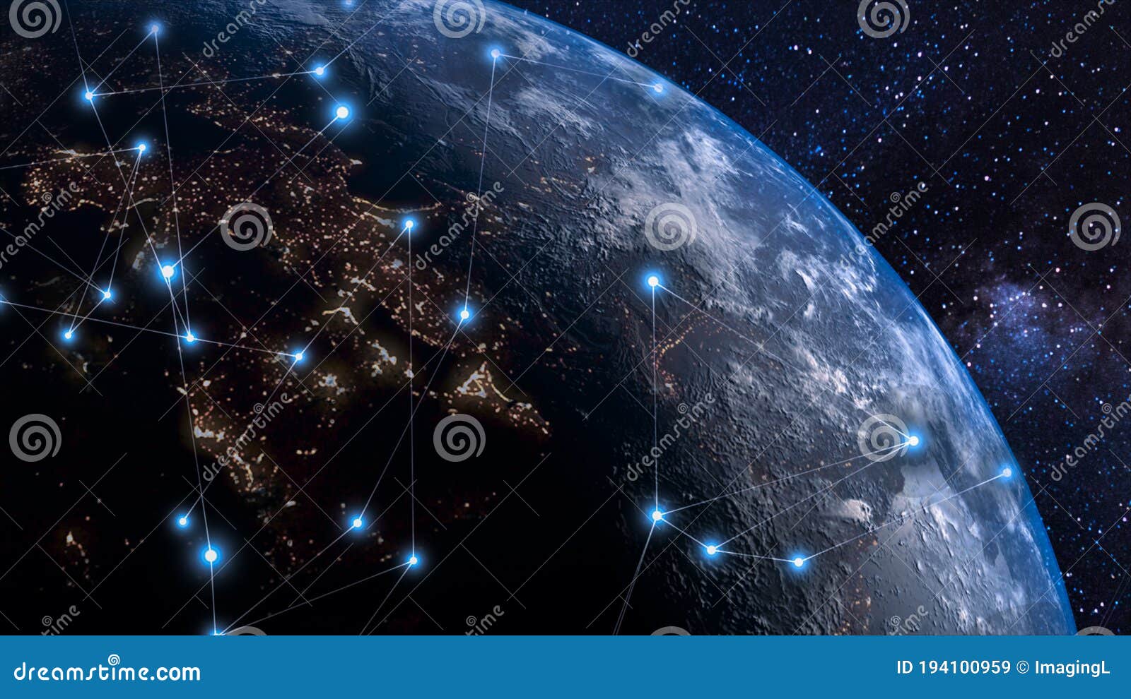 International Technology Business Concept. 3d Illustration. Stock ...