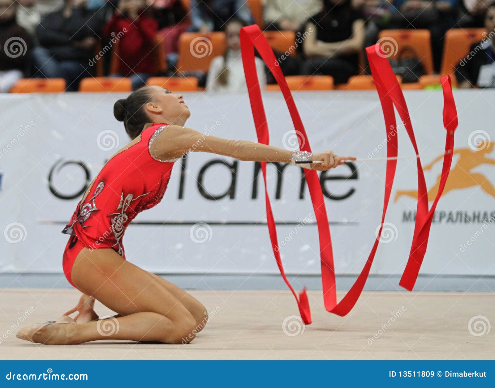 Rhythmic Gymnastics Girl Hoop Jump Editorial Image | CartoonDealer.com ...