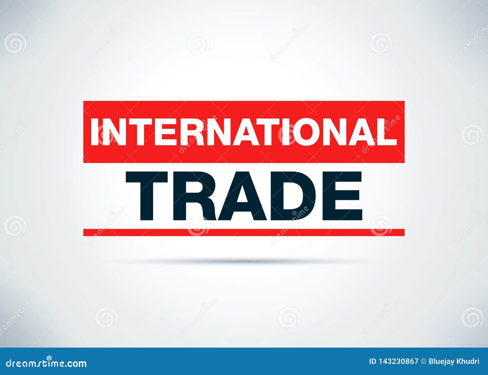 International Trade Abstract Flat Background Design Illustration Stock ...