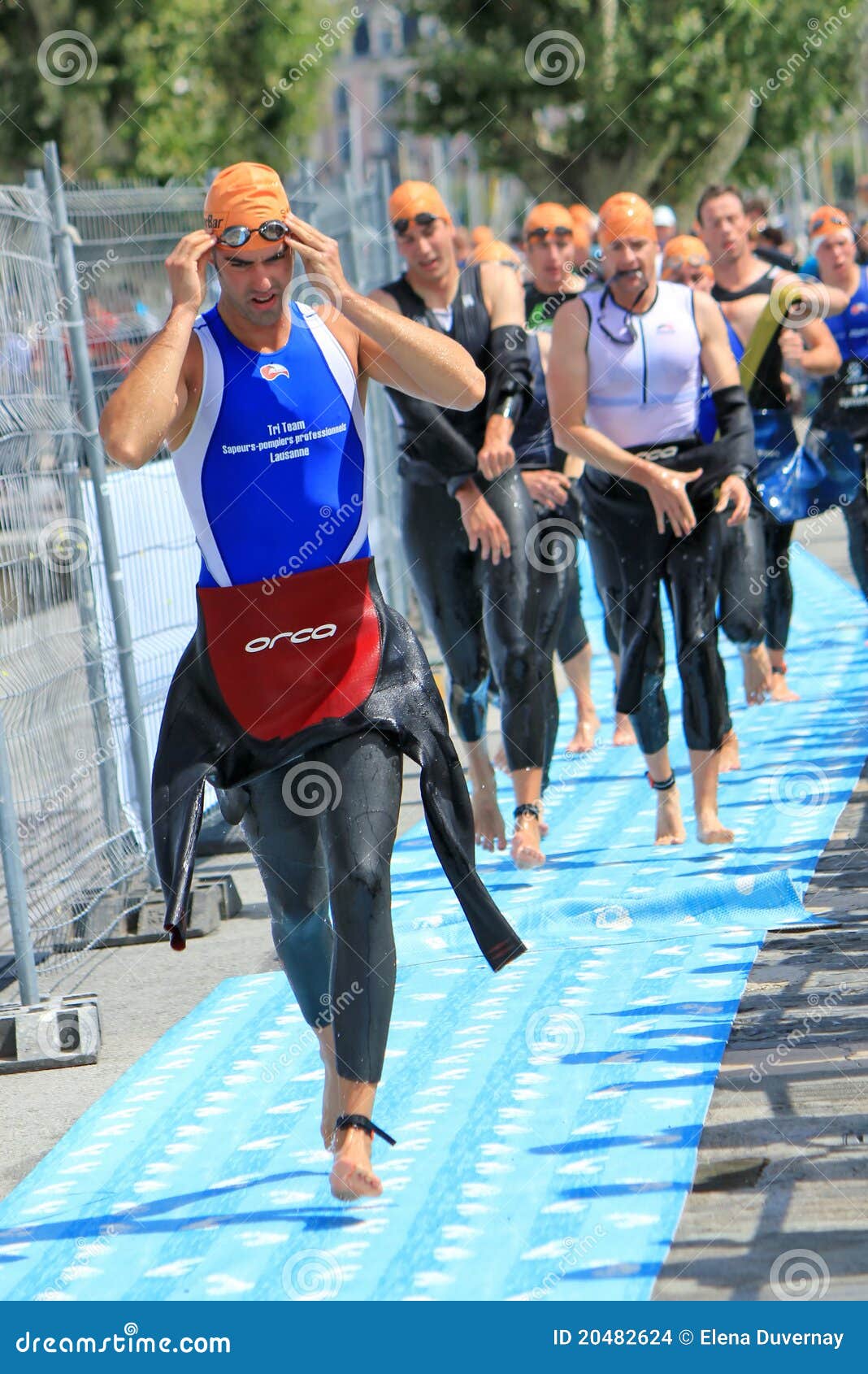 International Triathlon 2011, Geneva, Switzerland Editorial Stock Image ...