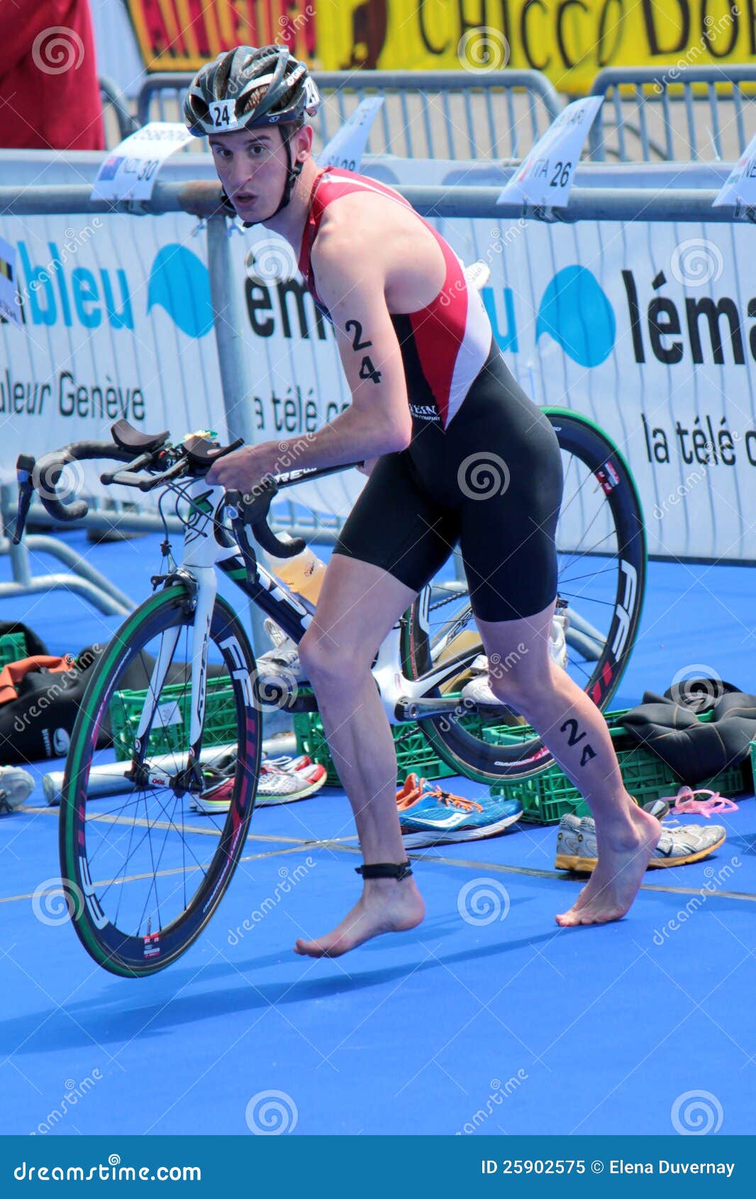 International Triathlon 2012, Geneva, Switzerland Editorial Image ...