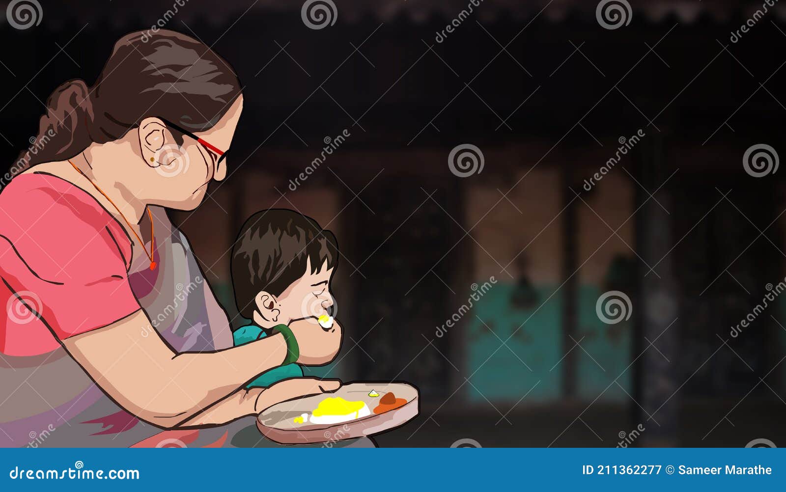 Indian Grandmother Stock Illustrations 600 Indian Grandmother Stock