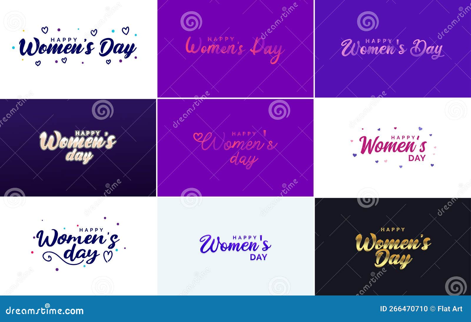 International Women S Day Vector Hand-written Typography Background ...