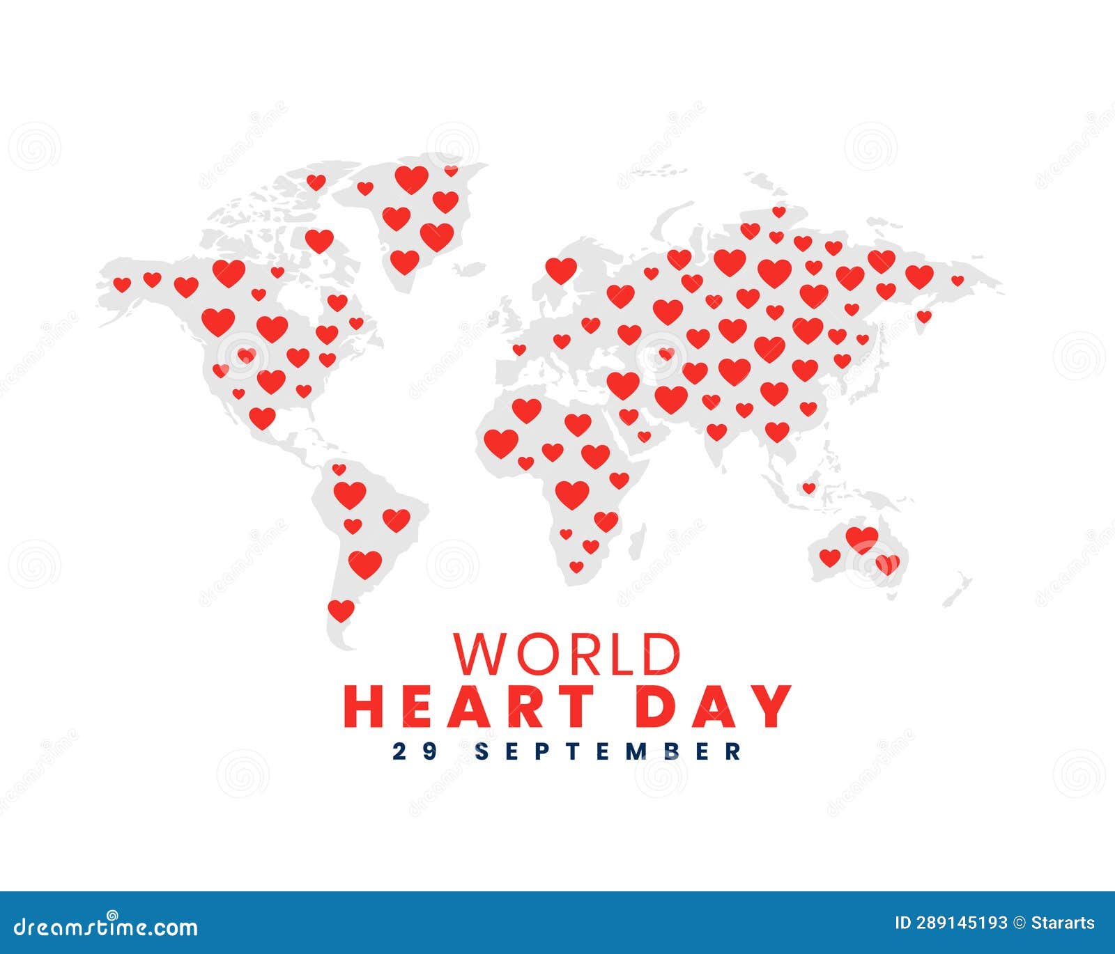 International World Heart Day Event Poster Design Vector Stock ...