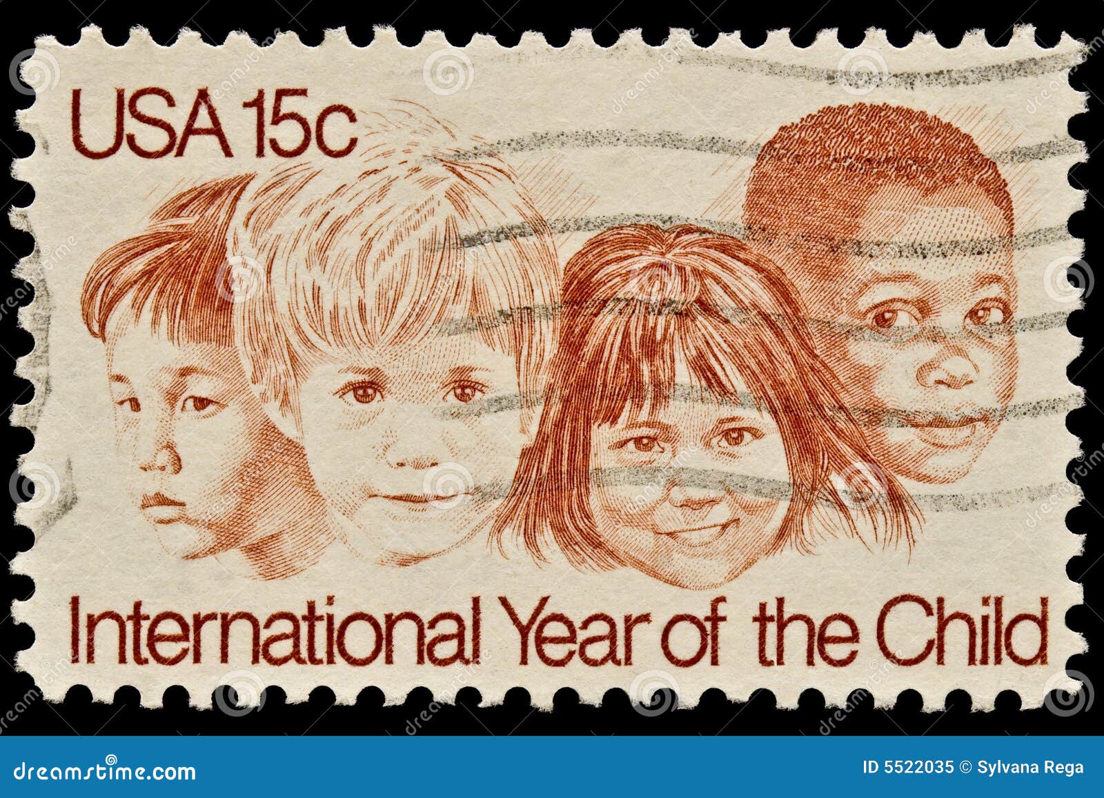 International Year of the Child Postal Stamp Editorial Image - Image of ...