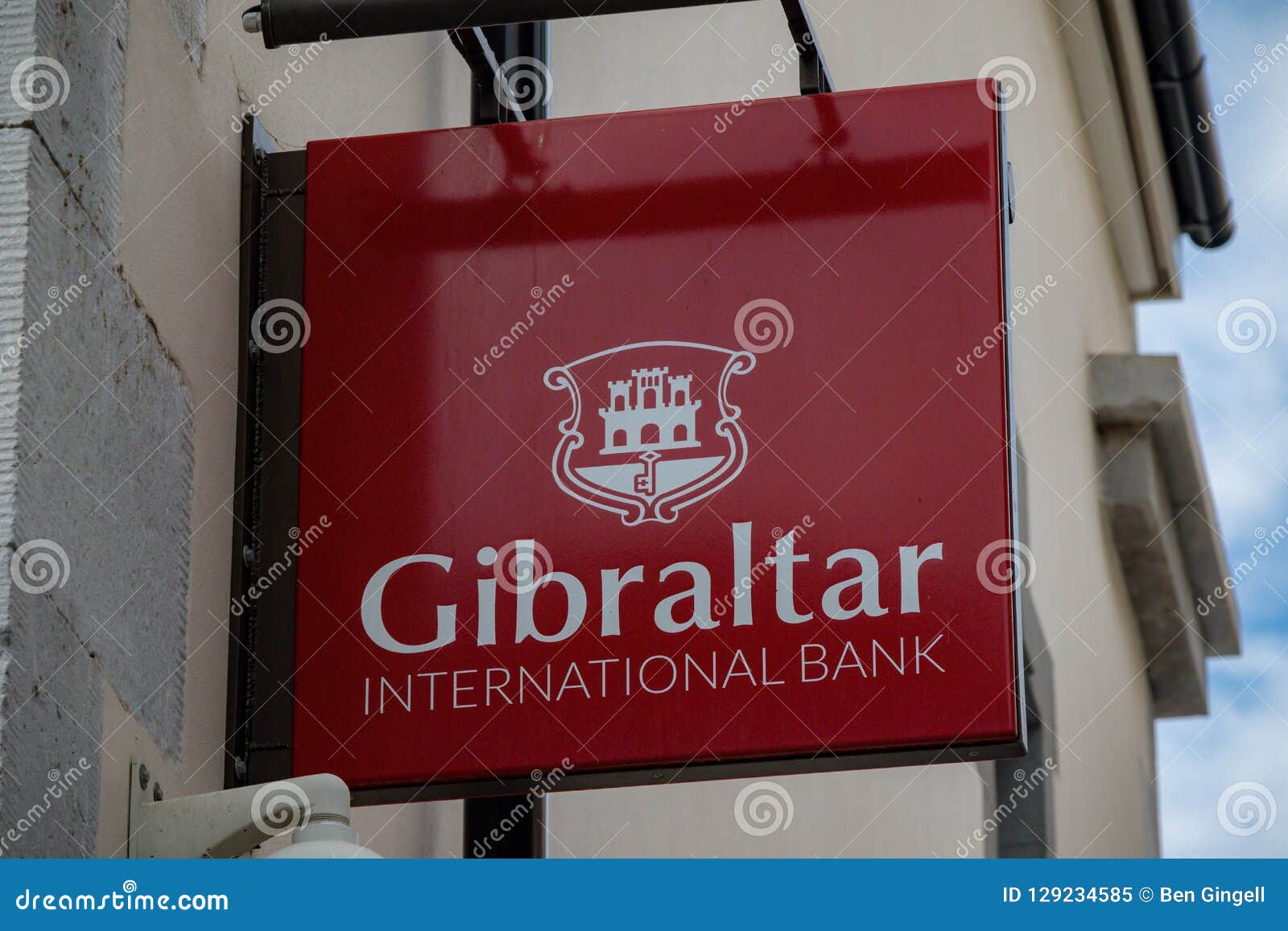 Internationale Bank Gibraltars Redaktionelles Bild - Bild von dorf ...
