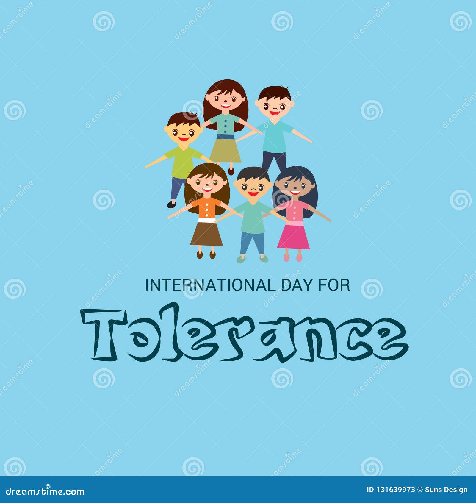 Internationale Dag Voor Tolerantie Stock Illustratie - Illustration of ...
