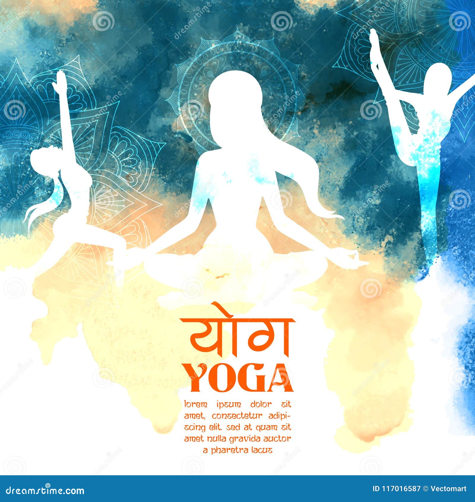 Internationaler Yoga-Tag vektor abbildung. Illustration von fall ...