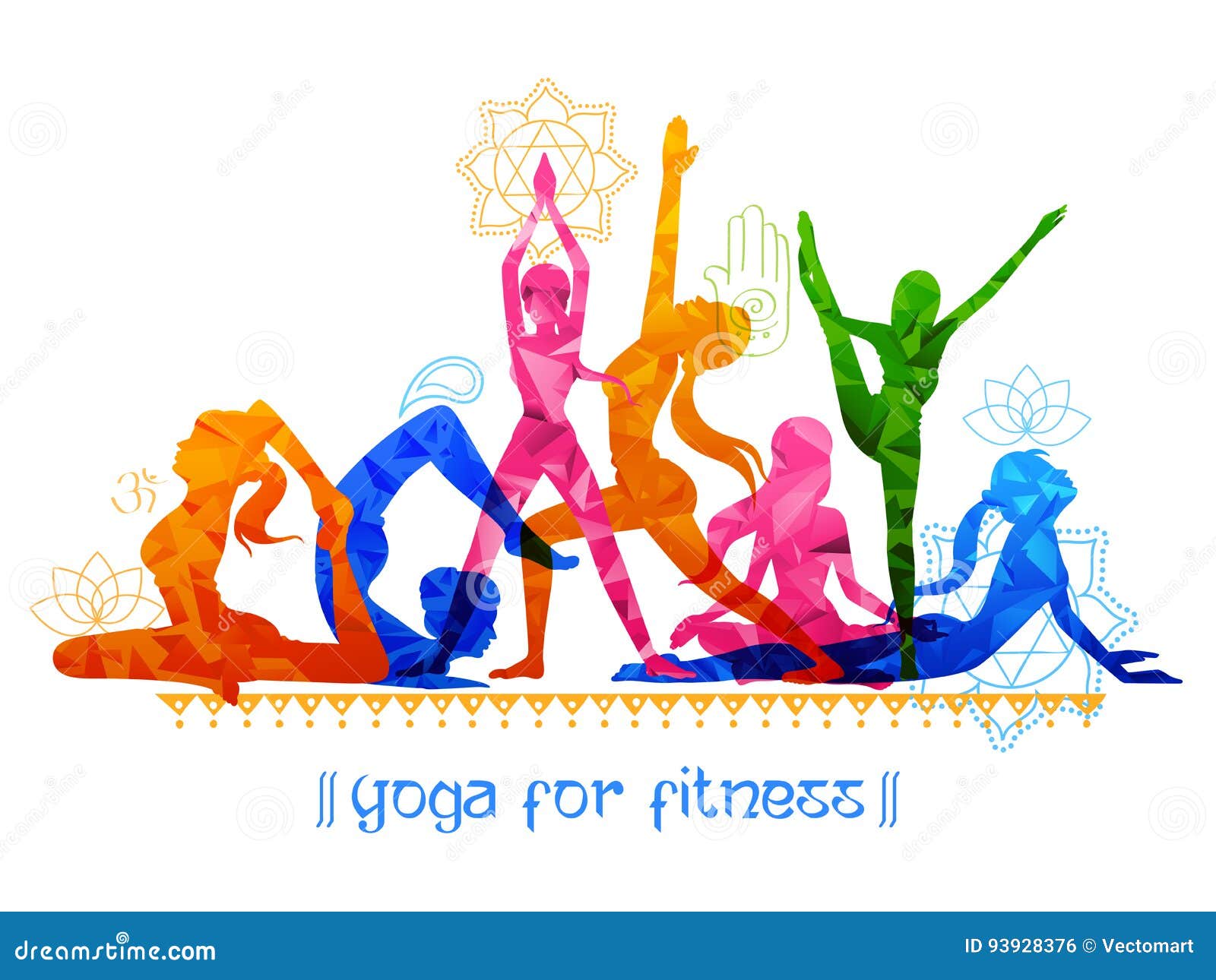 Internationaler Yoga-Tag vektor abbildung. Illustration von leute ...