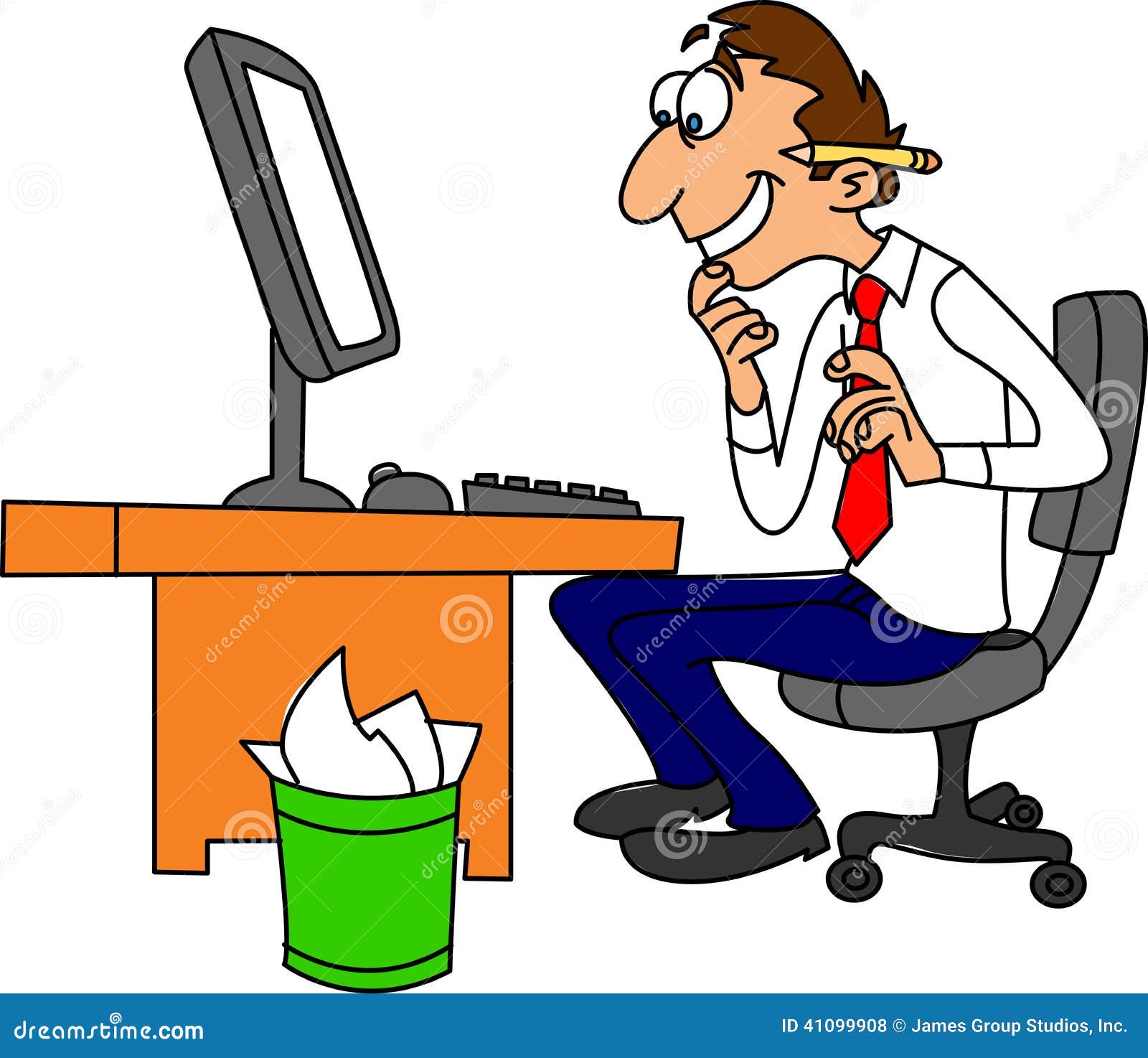 Internaute illustration de vecteur. Illustration du affaires - 41099908