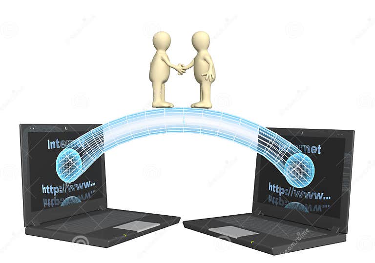 Internet stock illustration. Illustration of bridge, communication ...