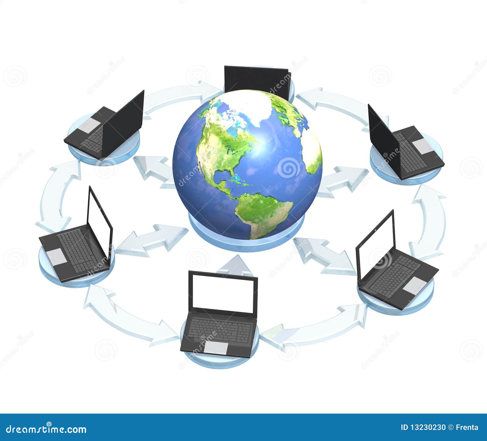 Internet stock illustration. Illustration of data, laptop - 13230230