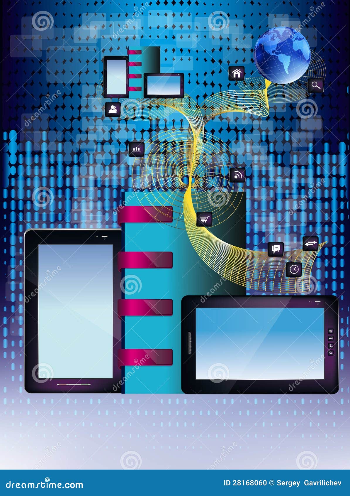 Internet stock illustration. Illustration of computing - 28168060