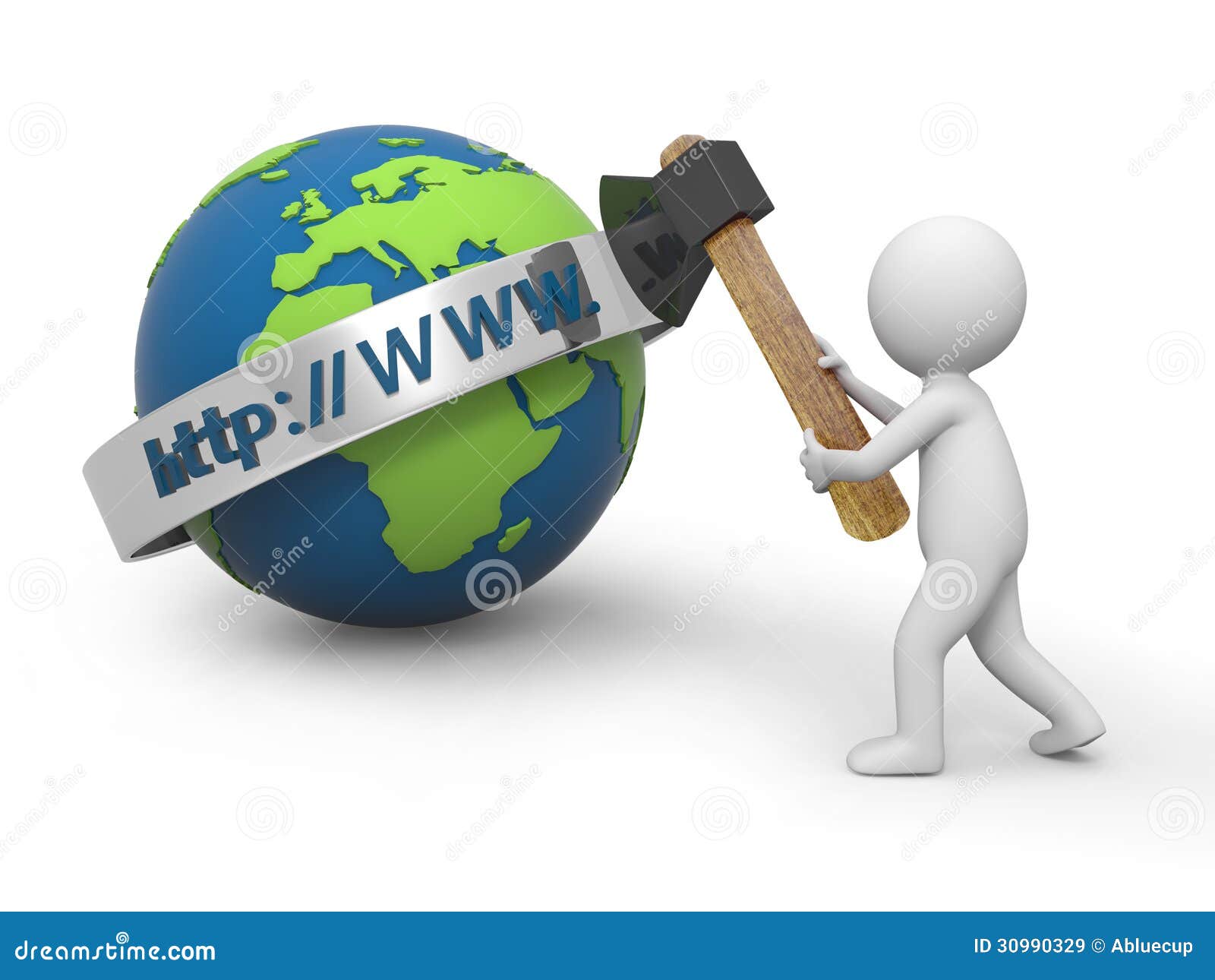 Internet stock abbildung. Illustration von blau, geschäft - 30990329