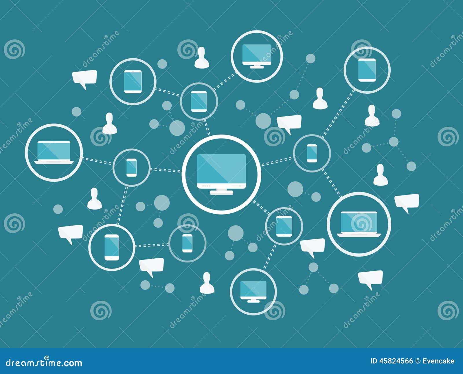 Internet vektor abbildung. Illustration von beweglich - 45824566