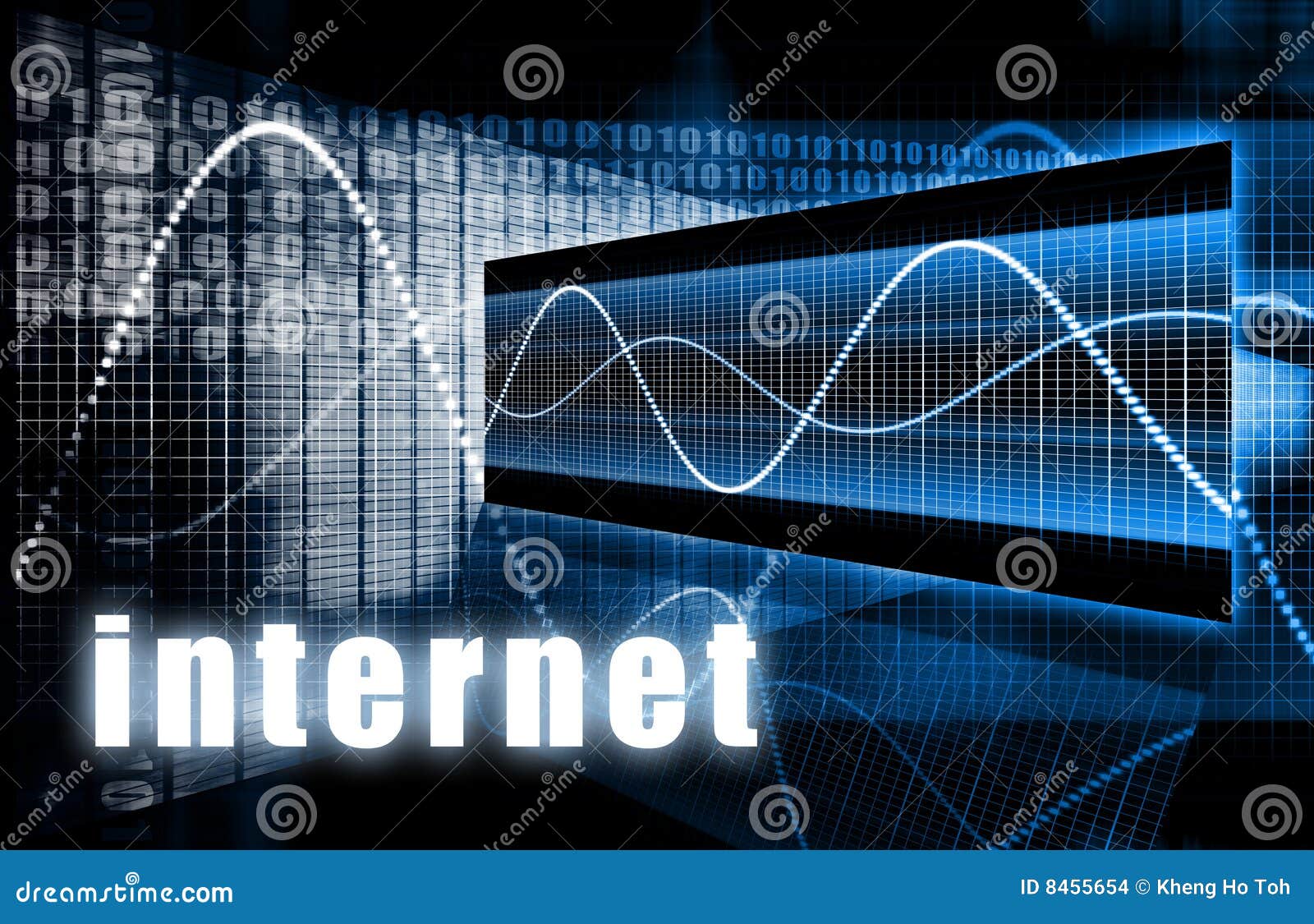 Internet stock abbildung. Illustration von netzwerk, auszug - 8455654