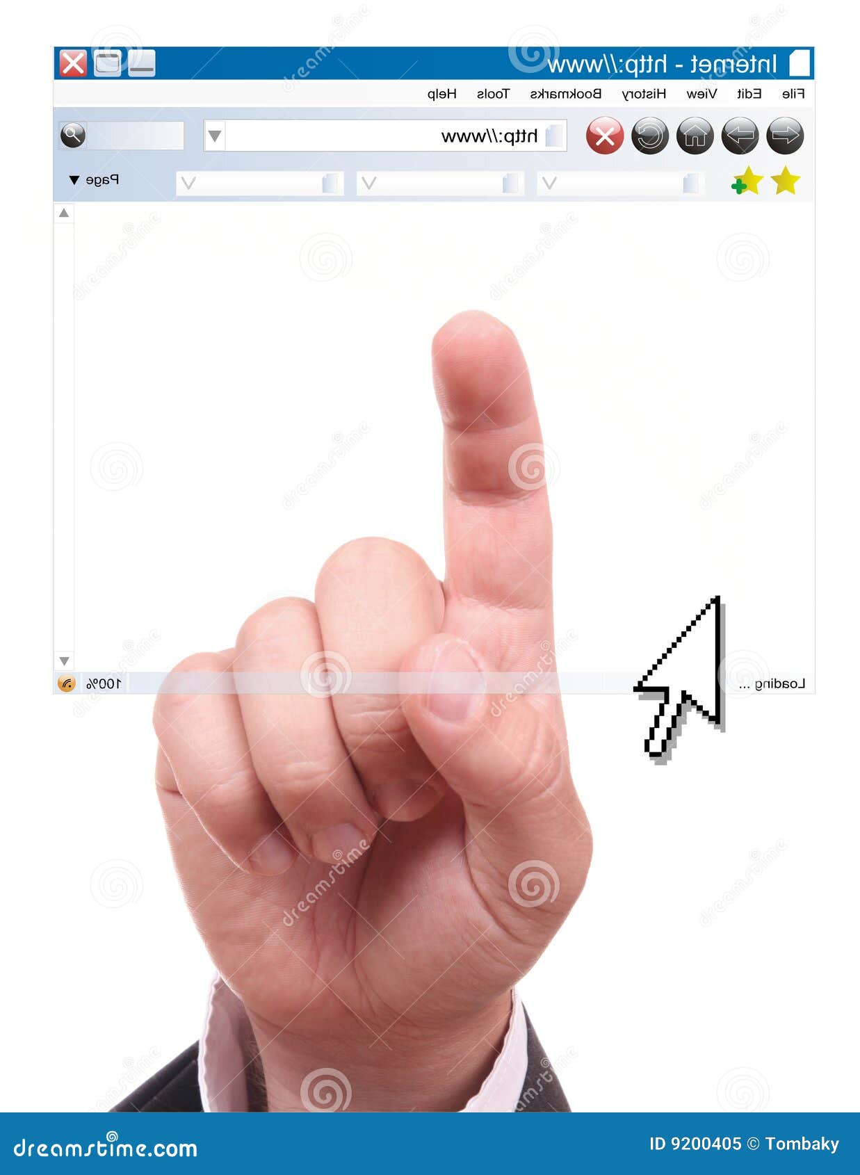 Internet stock image. Image of connection, finger, monitor - 9200405